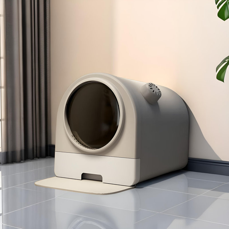 Tucker Murphy Pet™ Cat Litter Box, Odor Proof, Extra Large, Fully ...